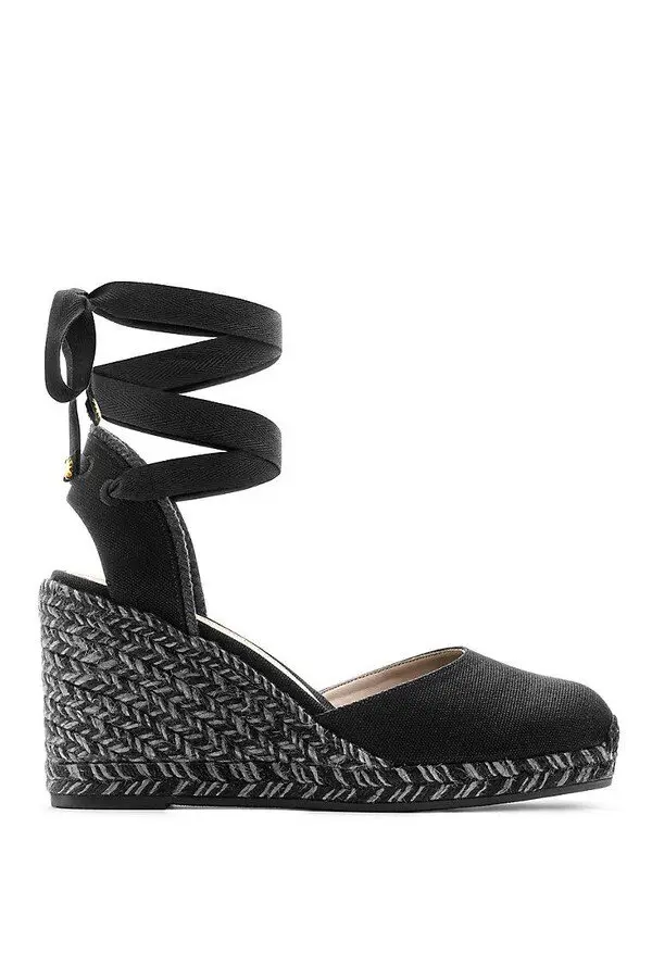Stuart Weitzman Women Stuart Weitzman black espadrille wedges. Size 6 display picture 1