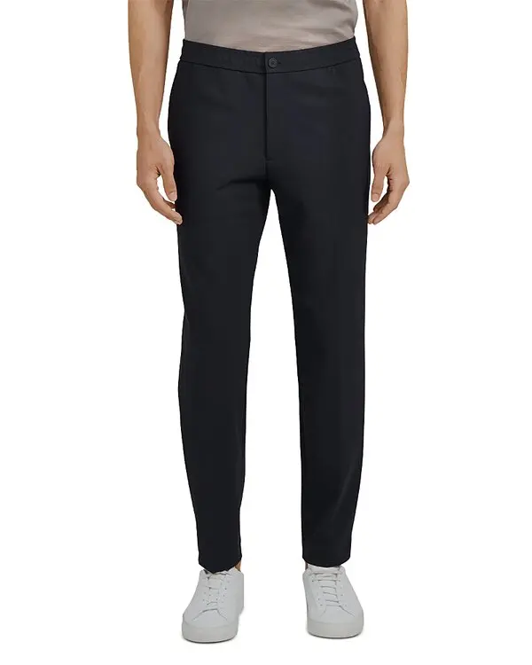 Theory Mayer Drawstring Precision Slim Fit Ponte Pants - Black