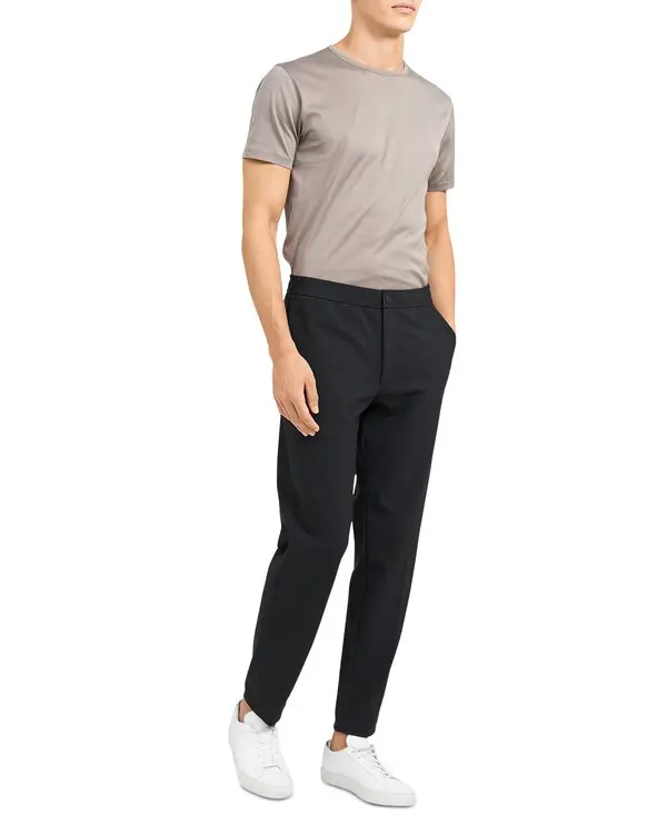 Theory Mayer Drawstring Precision Slim Fit Ponte Pants - Black