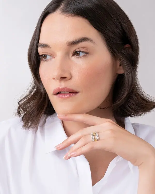 Lagos 18k Yellow Gold & Sterling High Bar Statement Ring