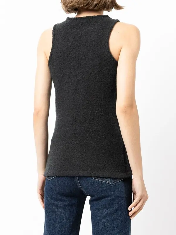 LOW CLASSIC Slim-fit Knit Top - Grey