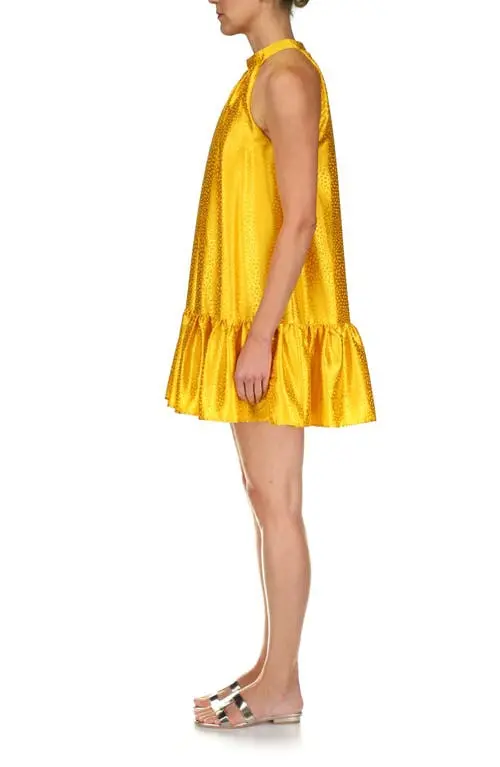 One33 Social Satin Jacquard Trapeze Minidress