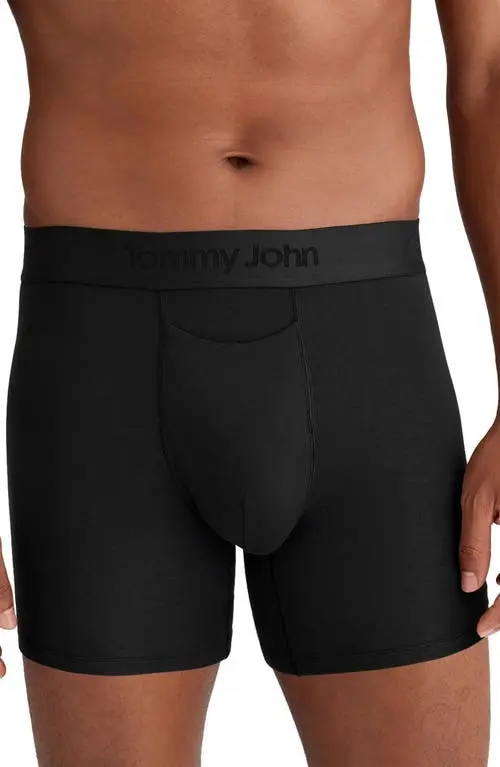 Tommy John Second Skin 4-inch Boxer Briefs - Black