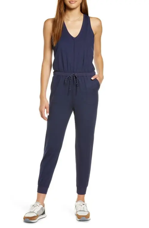 Zella Live In Jogger Jumpsuit - Navy Nightfall