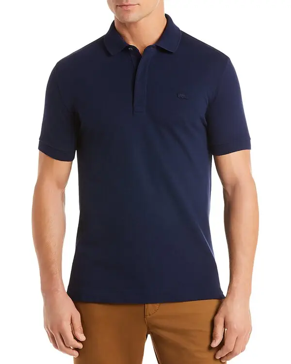 Lacoste Stretch Cotton Paris Regular Fit Polo Shirt - Navy
