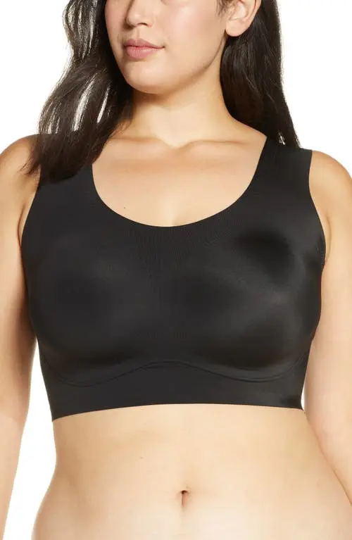 TRUE & CO True Body Lift + Scoop Neck Wireless Bra - Black