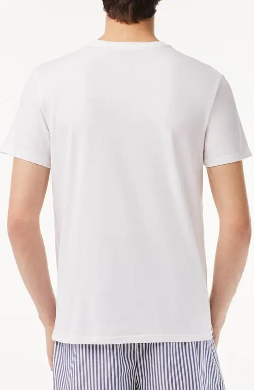 Lacoste 3-pack Essentials Crewneck T-shirts - White