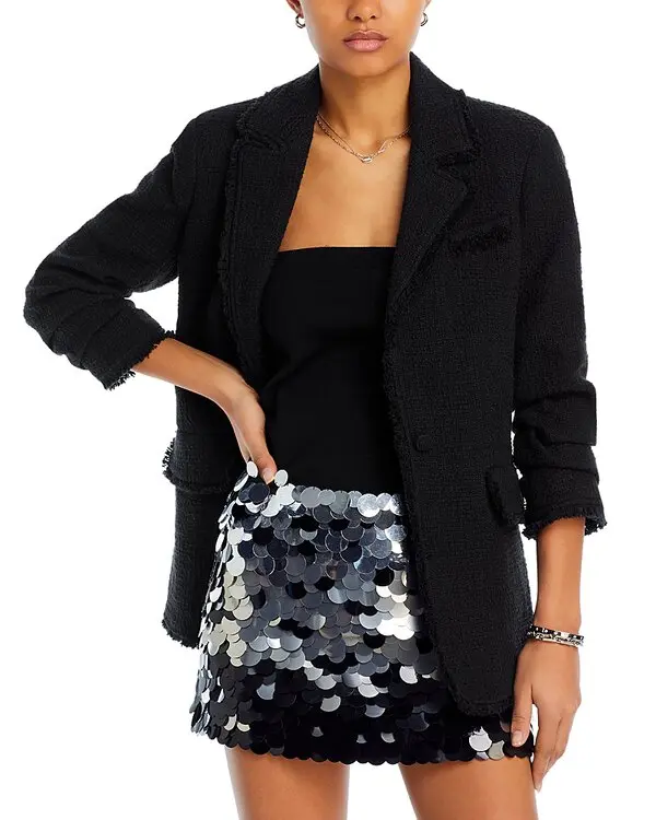 Cinq À Sept Khloe Boucle Blazer - Black