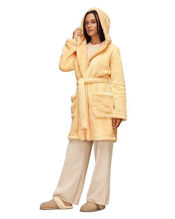 UGG Aarti Hooded Fleece Robe - Chick