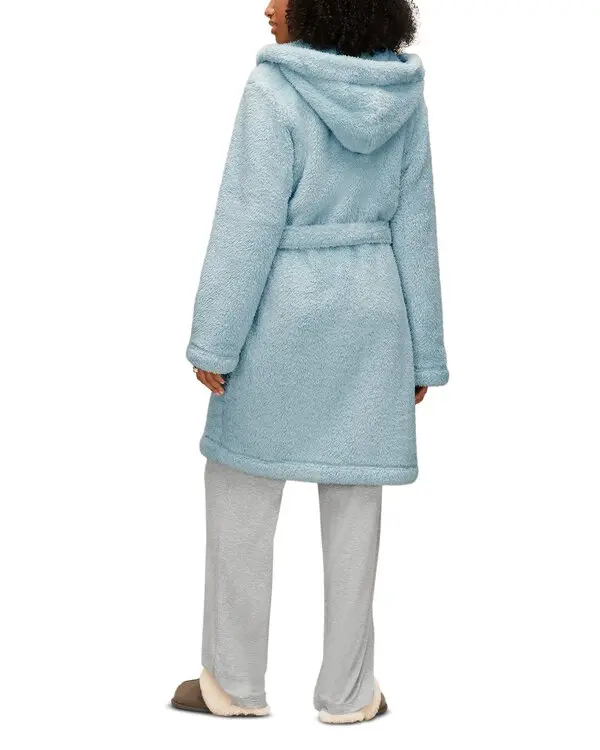 UGG Aarti Hooded Fleece Robe - Sky Blue