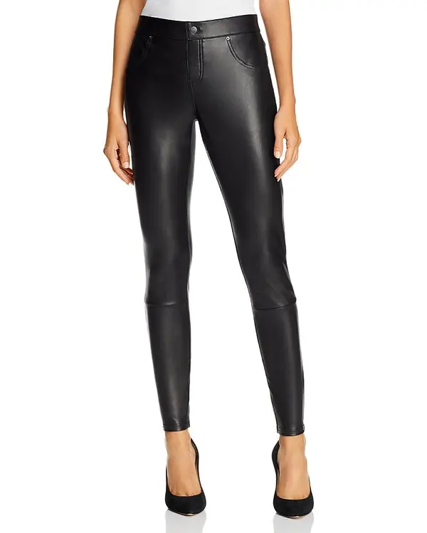Hue Leatherette Leggings - Black