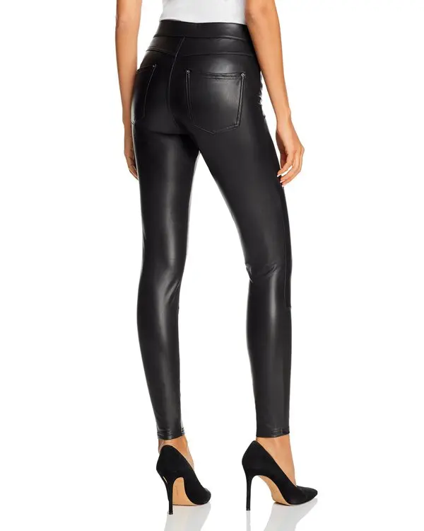 Hue Leatherette Leggings - Black