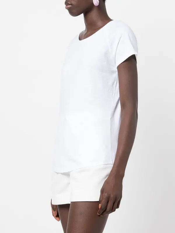 Closed Round Neck Cotton T-shirt