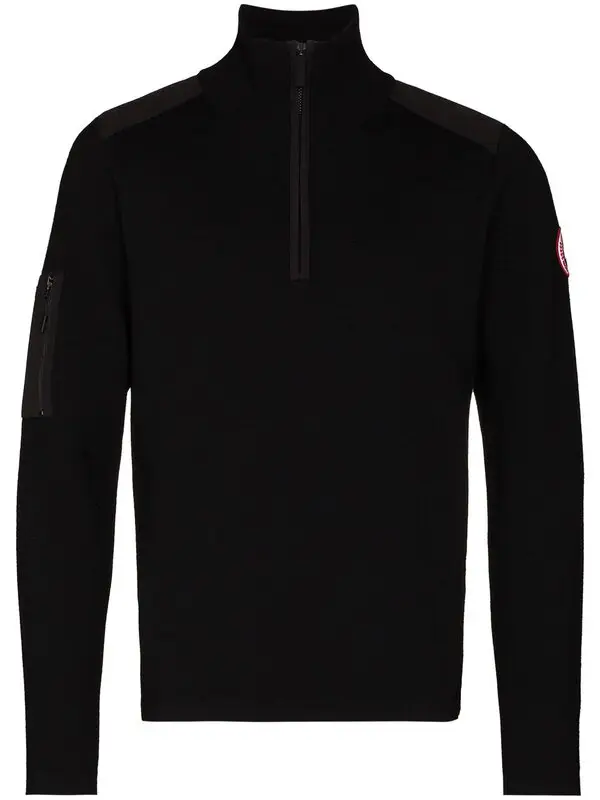 Canada Goose Stormont Half-zip Sweatshirt - Black