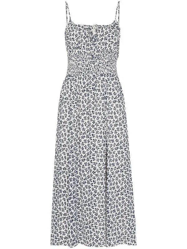 REFORMATION Bran Floral Print Midi Dress