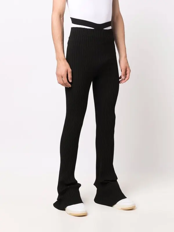 ANDREĀDAMO High-waisted Flared Pants - Black