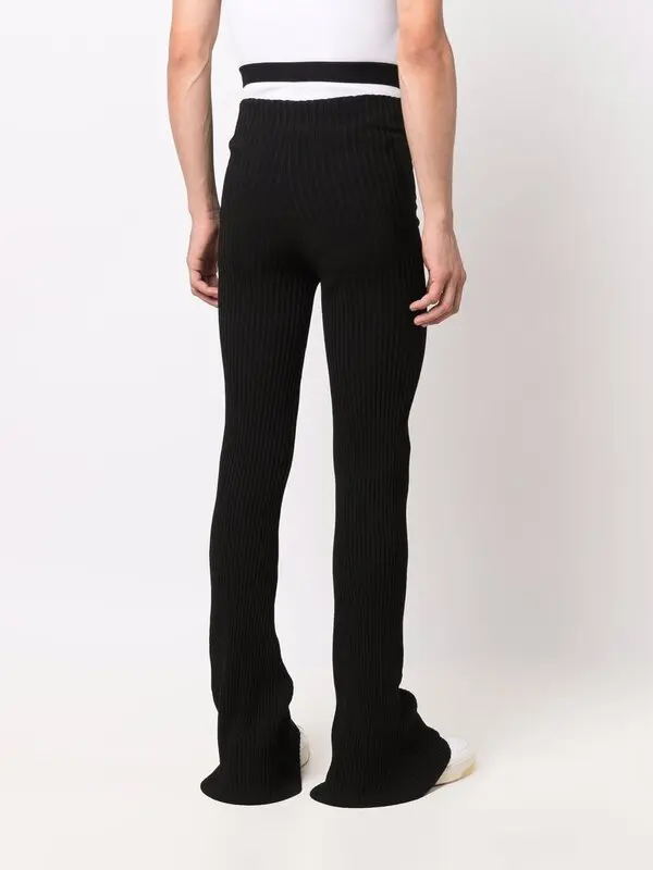 ANDREĀDAMO High-waisted Flared Pants - Black