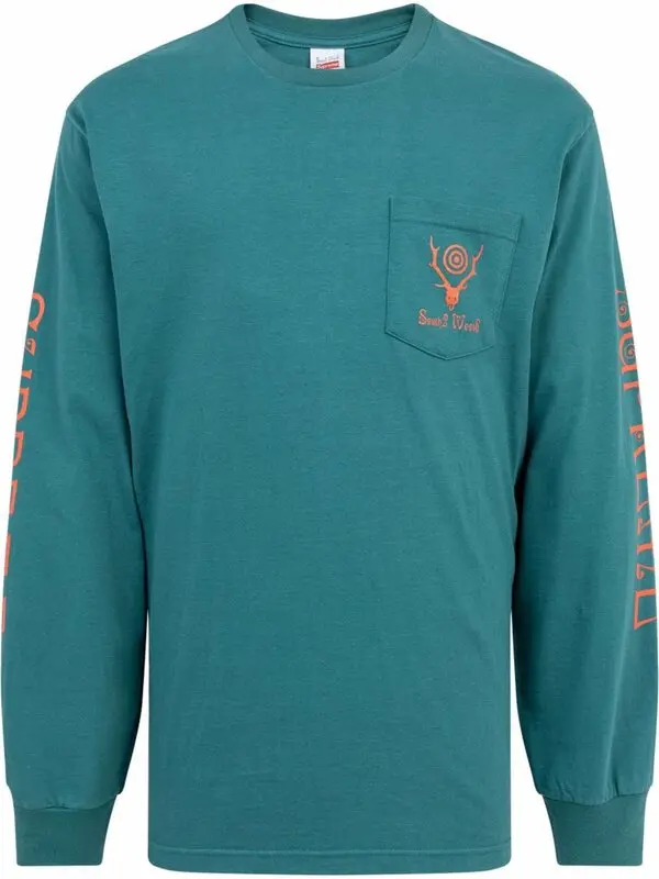 Supreme X South2 West8 Long-sleeve T-shirt - Blue