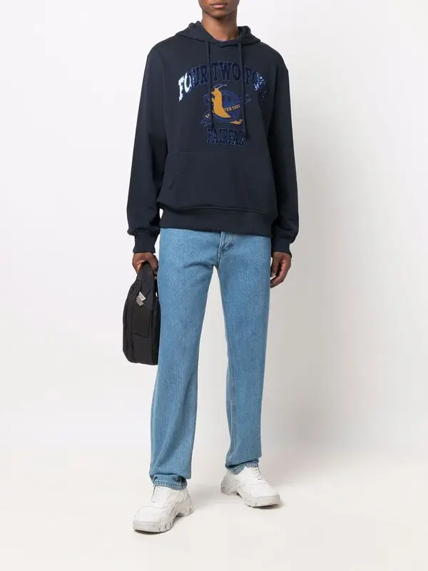 424 Appliqué Detail Hoodie