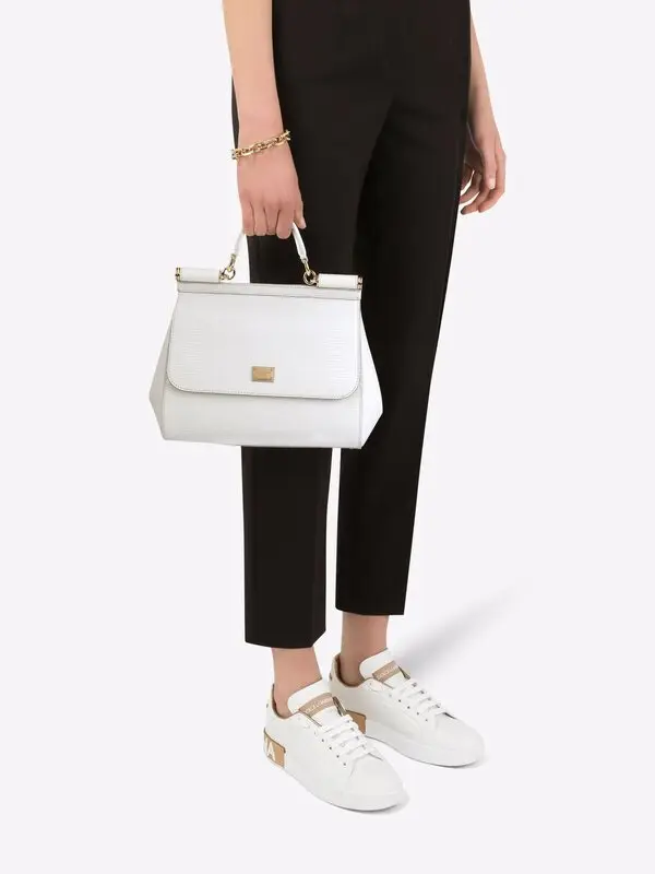 Dolce & Gabbana Large Sicily Top-handle Bag - White