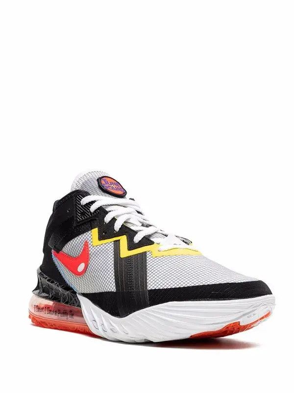 Nike X Space Jam Lebron 18 Low Sylvester Vs Tweety Sneakers - White