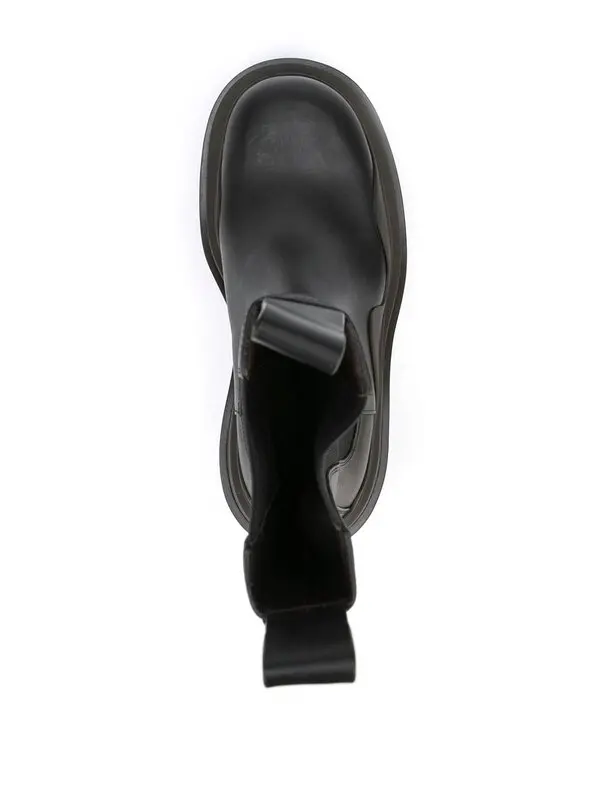 Bottega Veneta Tire Leather Ankle Boots