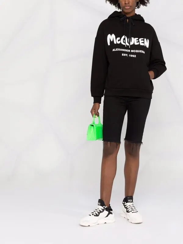 Alexander McQueen Logo Print Hoodie