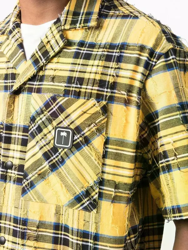 Palm Angels Palm Patch Plaid Shirt