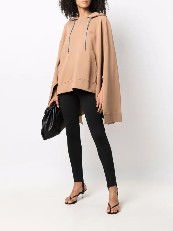 AMBUSH Hooded Draped Poncho - Neutrals