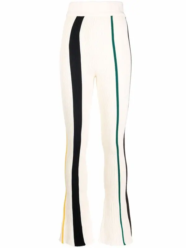 AMBUSH Ribbed Stripe Straight-leg Trousers