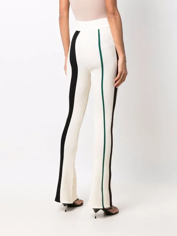 AMBUSH Ribbed Stripe Straight-leg Trousers