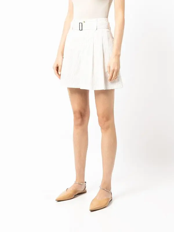 FORME D'EXPRESSION Belted Flared Shorts