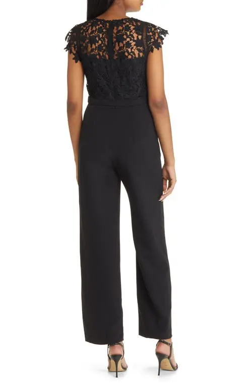 Eliza J Lace Bodice Jumpsuit