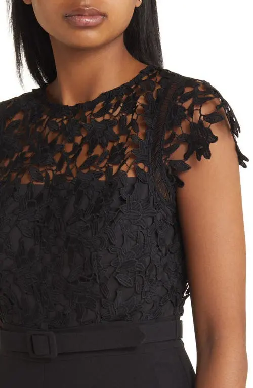 Eliza J Lace Bodice Jumpsuit