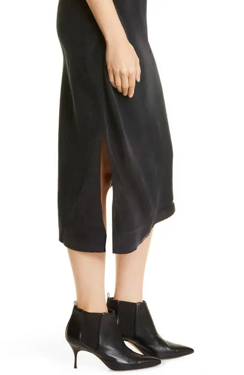 Ag Asymmetric Midi Slipdress