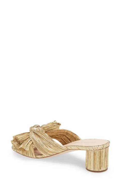 LOEFFLER RANDALL Emilia Knot Slide Sandal - Gold