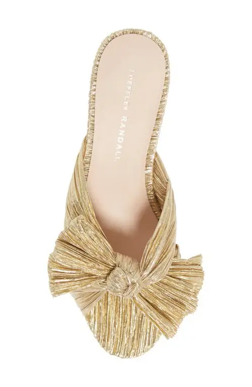 LOEFFLER RANDALL Emilia Knot Slide Sandal - Gold