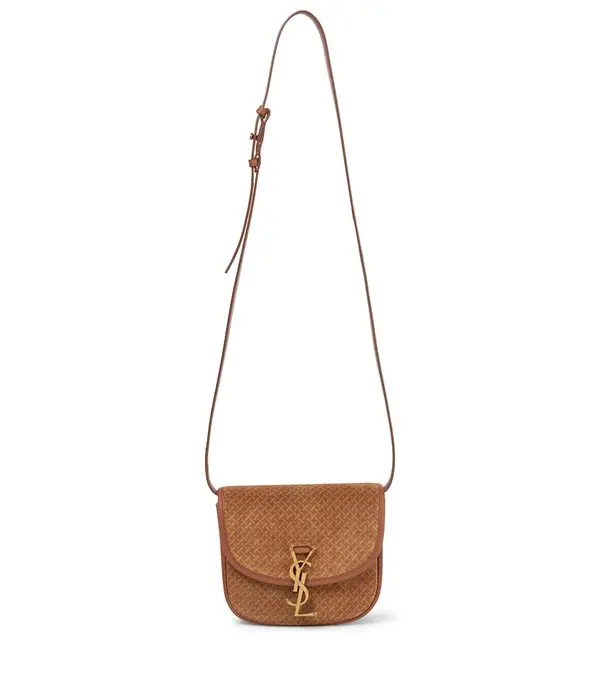 Saint Laurent Kaia Small Suede And Leather Shoulder Bag