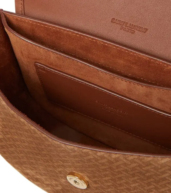 Saint Laurent Kaia Small Suede And Leather Shoulder Bag