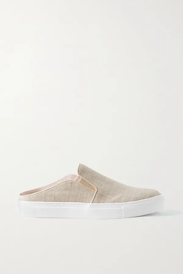PORTE & PAIRE Net Sustain Leather Slip-on Sneakers