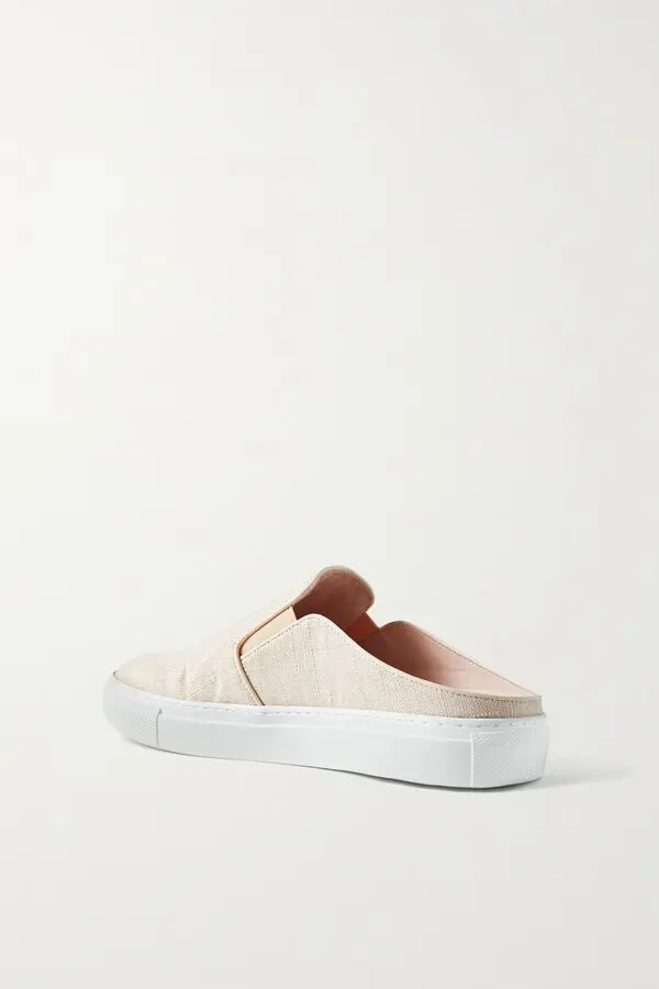 PORTE & PAIRE Net Sustain Leather Slip-on Sneakers