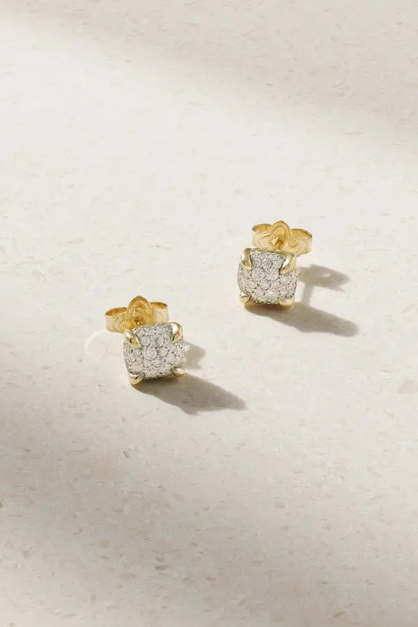 David Yurman Châtelaine 18-karat Diamond Earrings - Gold