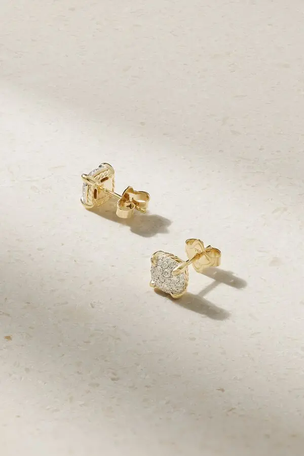 David Yurman Châtelaine 18-karat Diamond Earrings