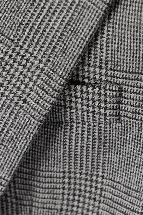Saint Laurent Prince Of Wales Checked Wool Blazer