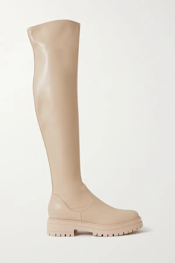 GIANVITO ROSSI Marsden 20 Faux Leather Over-the-knee Boots