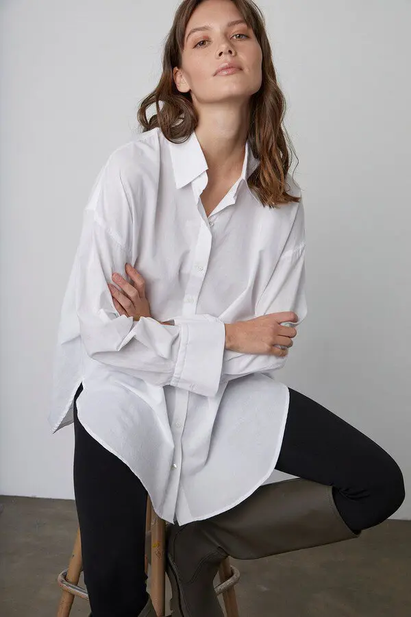 Velvet By Graham & Spencer Rachel Oversized Button-up Shirt