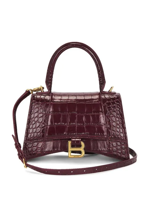 Balenciaga Small Hourglass Top Handle Bag