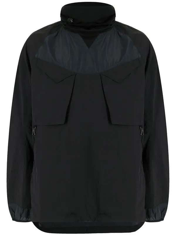 MAHARISHI Pullover Funnel-neck Jacket - Black