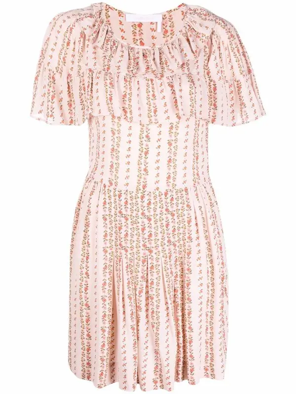 See By Chloé Floral-print Mini Dress