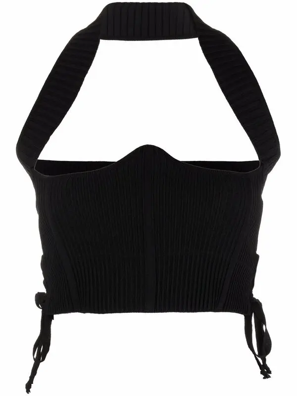 ANDREĀDAMO Harness Vest Top - Black